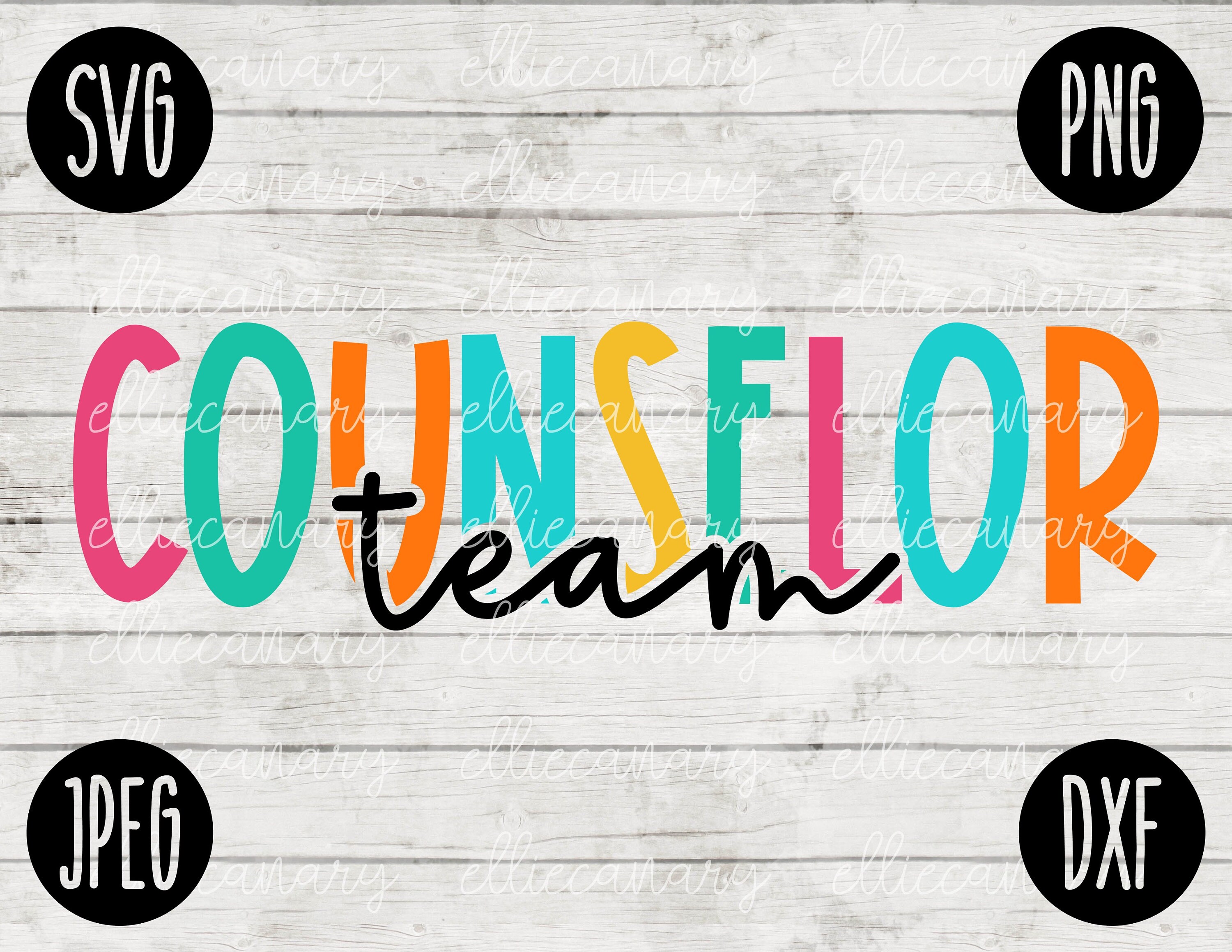 Back to School Counselor Team Squad Svg Png Jpeg Dxf //cut - Etsy