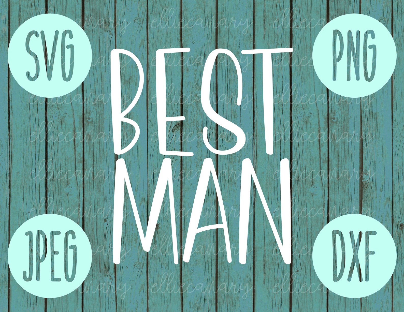 Best Man Svg Png Jpeg Dxf // Bridesmaid Cutting File // - Etsy
