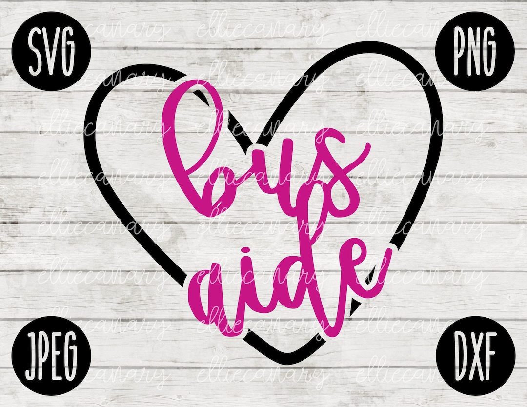 Back to School Bus Driver Aide Team Svg Png Jpeg Dxf //cut File ...