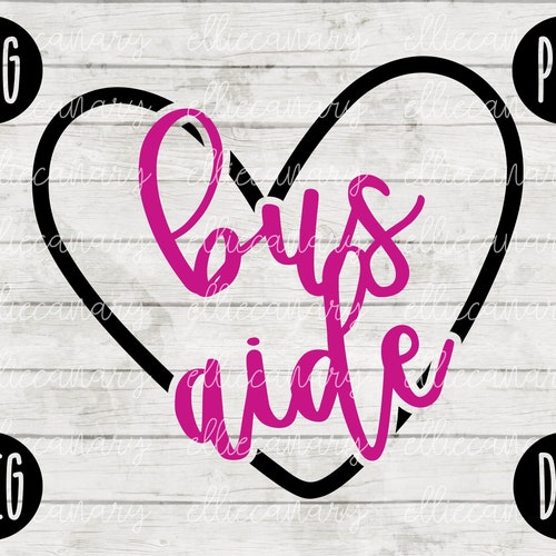 Back to School Bus Driver Aide Team Svg Png Jpeg Dxf //cut - Etsy