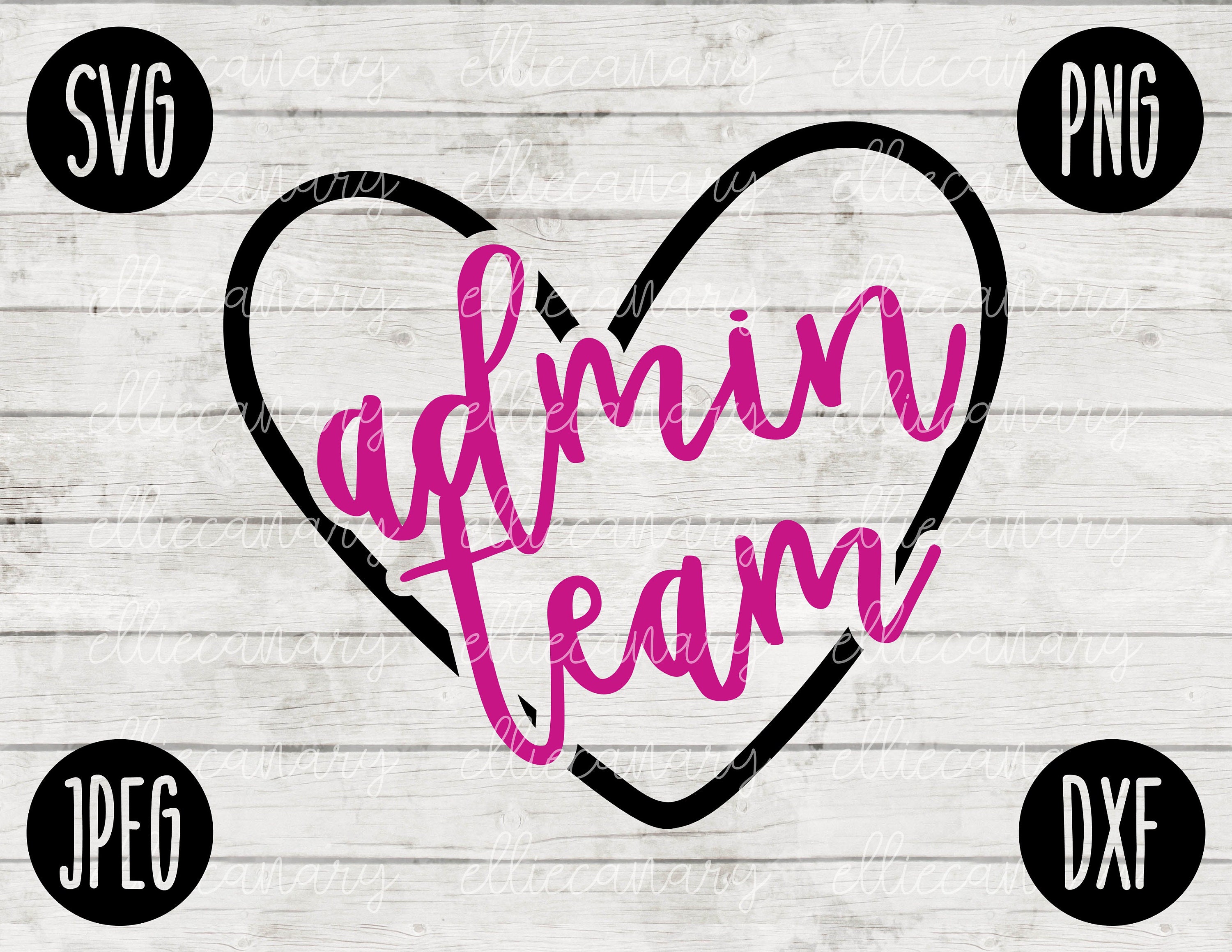 Back to School Admin Team Svg Png Jpeg Dxf //cut File // - Etsy Canada