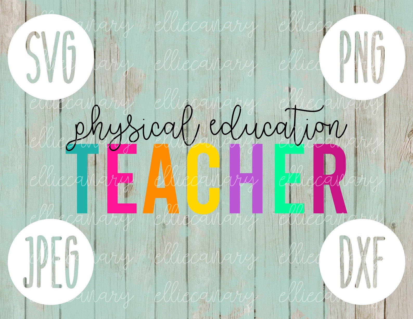 Physical Education Teacher Svg Png Jpeg Dxf //cut File // - Etsy