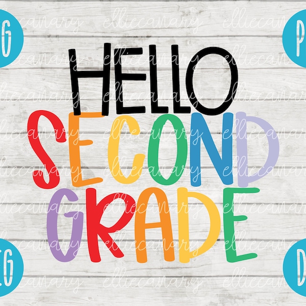 Hello 2nd Grade - Etsy