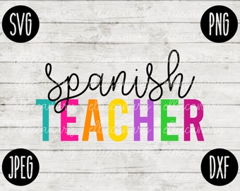 Spanish Teacher Svg - Etsy