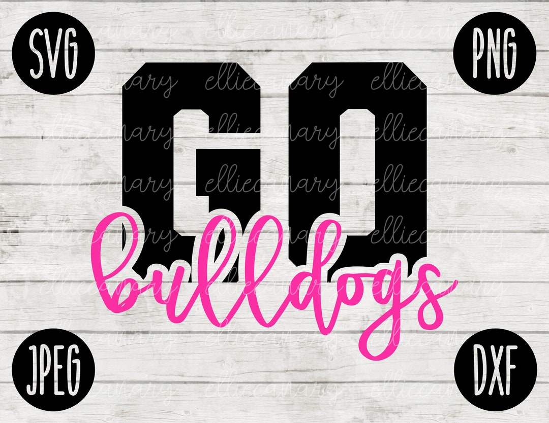 Team Spirit SVG Go Bulldogs Sport Png Jpeg Dxf / Commercial Use / Vinyl ...