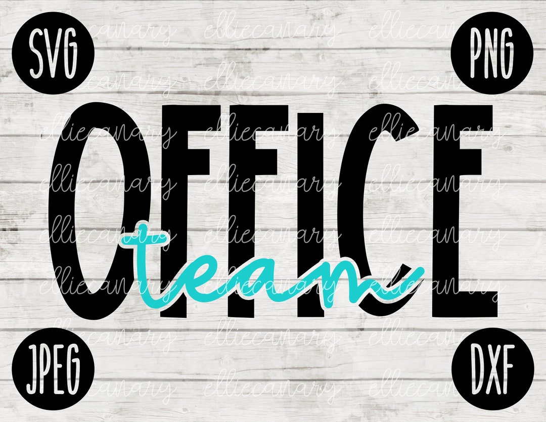 Back to School Office Team Squad Svg Png Jpeg Dxf // Cut File // Small ...