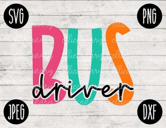 Back to School Bus Driver Aide Squad Svg Png Jpeg Dxf //cut | Etsy