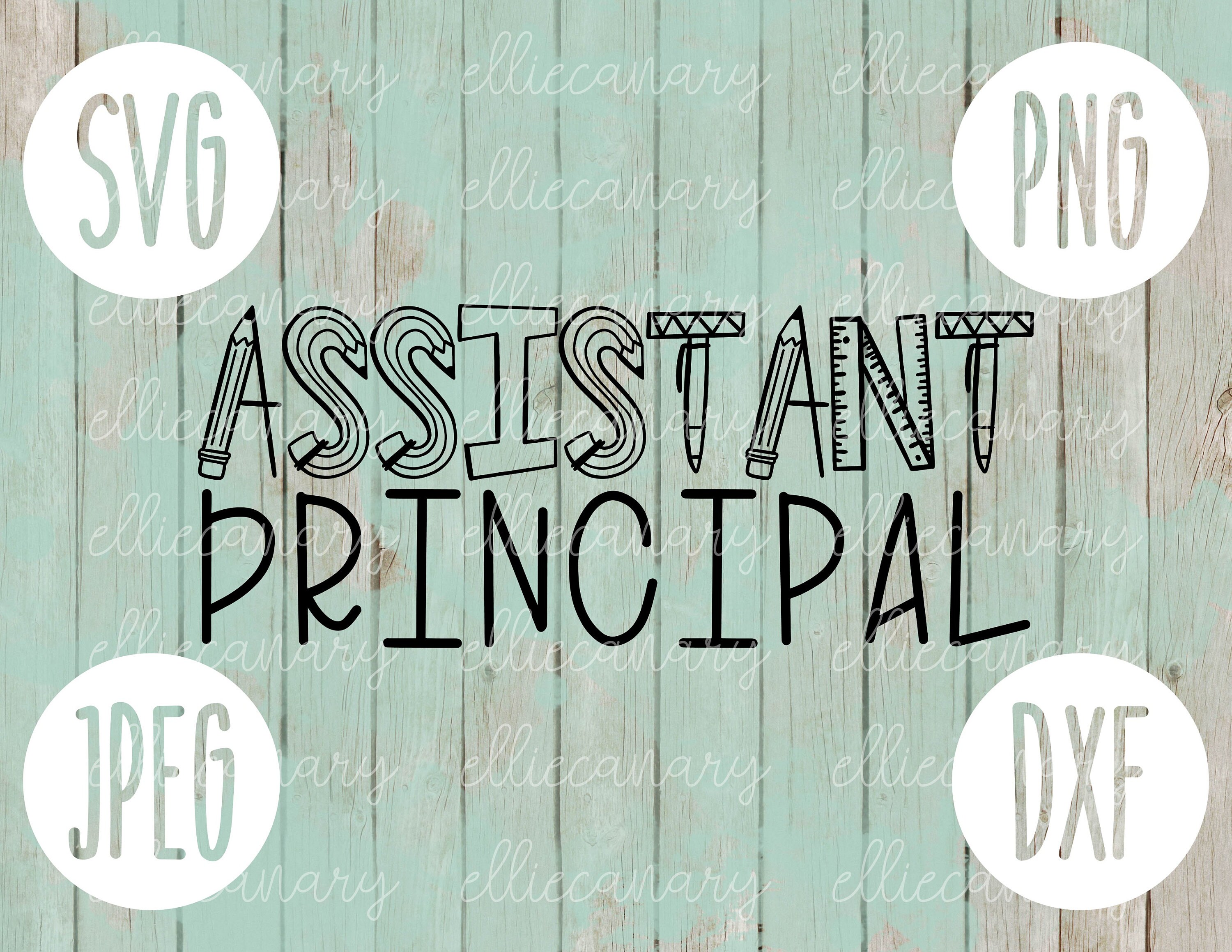 Assistant Principal Team Svg Png Jpeg Dxf //cutting File // | Etsy