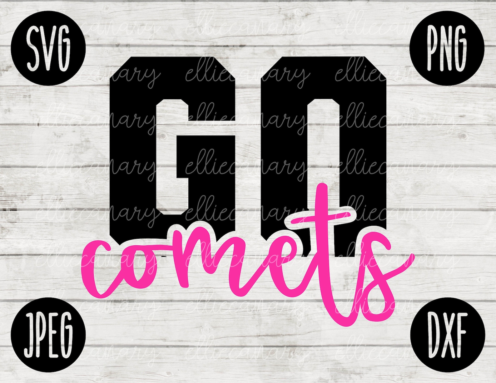 Team Spirit SVG Go Comets Sport png jpeg dxf / Commercial Use | Etsy
