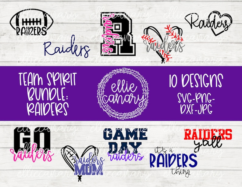 Raiders Sport Bundle Team Spirit SVG Game Png Jpeg Dxf - Etsy