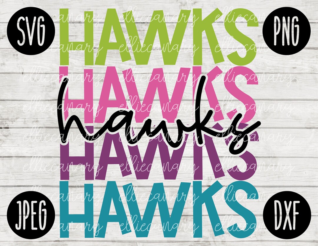 Team Spirit SVG Hawks Pride Game Sport Svg Png Jpeg Dxf / Commercial ...