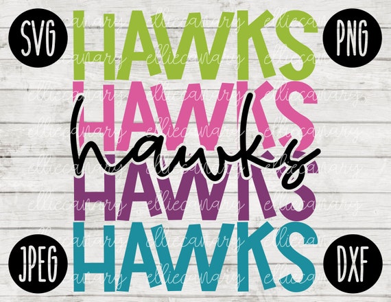 Team Spirit SVG Hawks Pride Game Sport Svg Png Jpeg Dxf / - Etsy