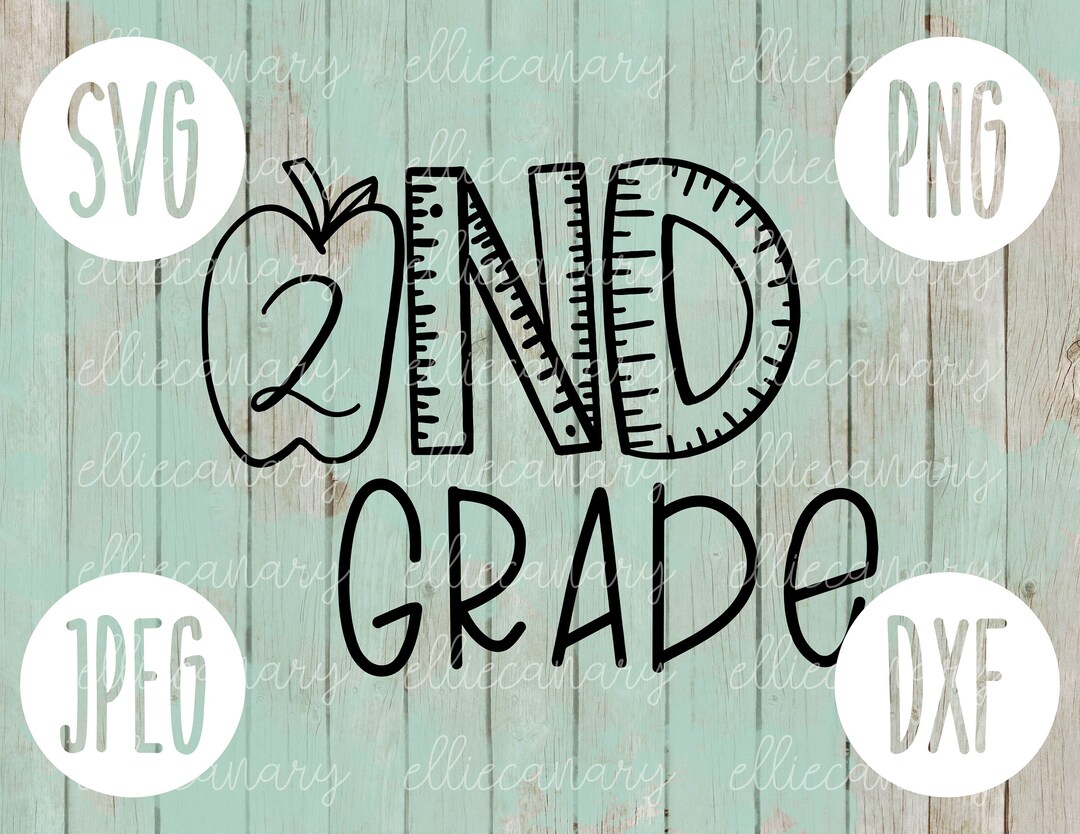 Back to School Second Grade Team Svg Png Jpeg Dxf //cut File ...