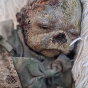 Lemuel: Handcrafted Zombie Baby Doll - Unique Victorian Horror Art - Etsy