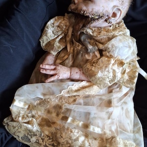 Lilith: Handcrafted Zombie Baby Doll - Unique Victorian Horror Art - Etsy