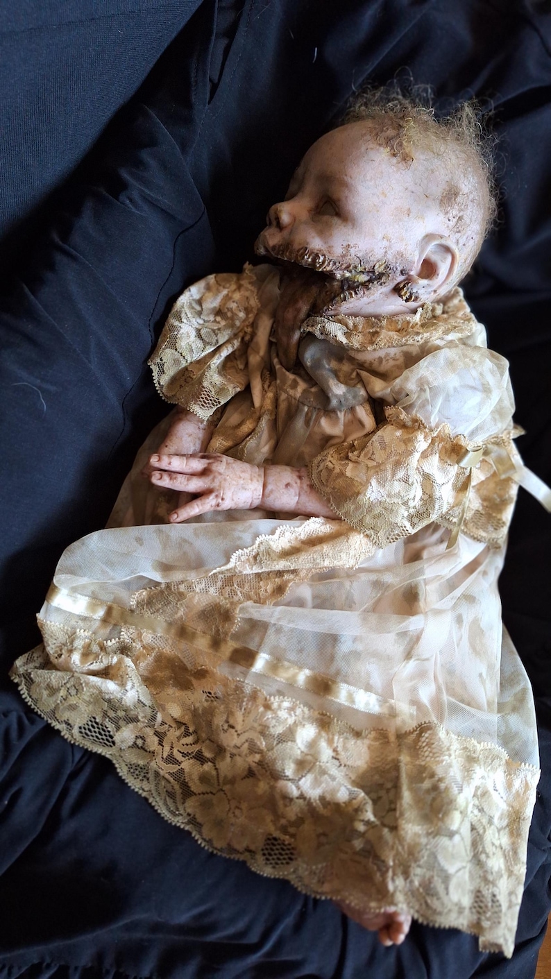 Lilith: Handcrafted Zombie Baby Doll - Unique Victorian Horror Art - Etsy