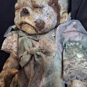 Lemuel: Handcrafted Zombie Baby Doll - Unique Victorian Horror Art - Etsy