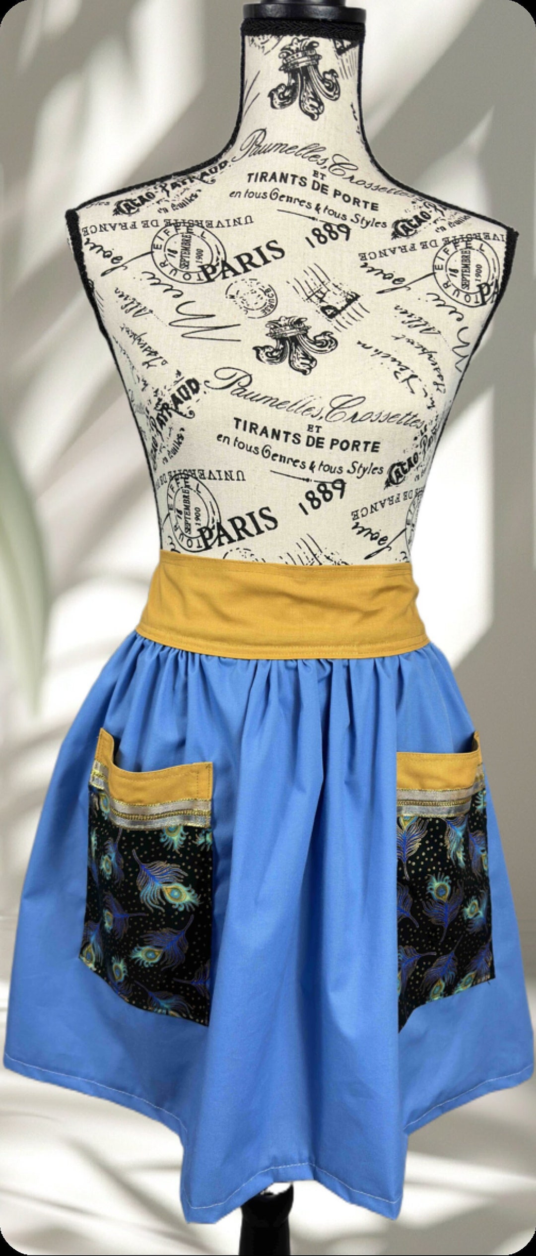 Retro 50s Inspired Handmade Apron With Pockets - Ideal Kitchen Gift ...