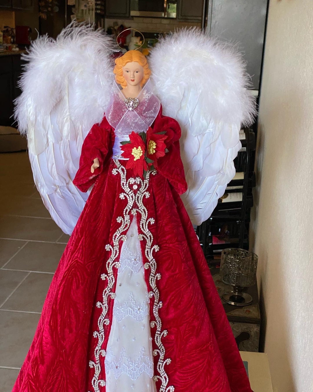 Custom Tree Topper Angel, for an 18 Foot Tree, Angel Tree Topper, Made ...