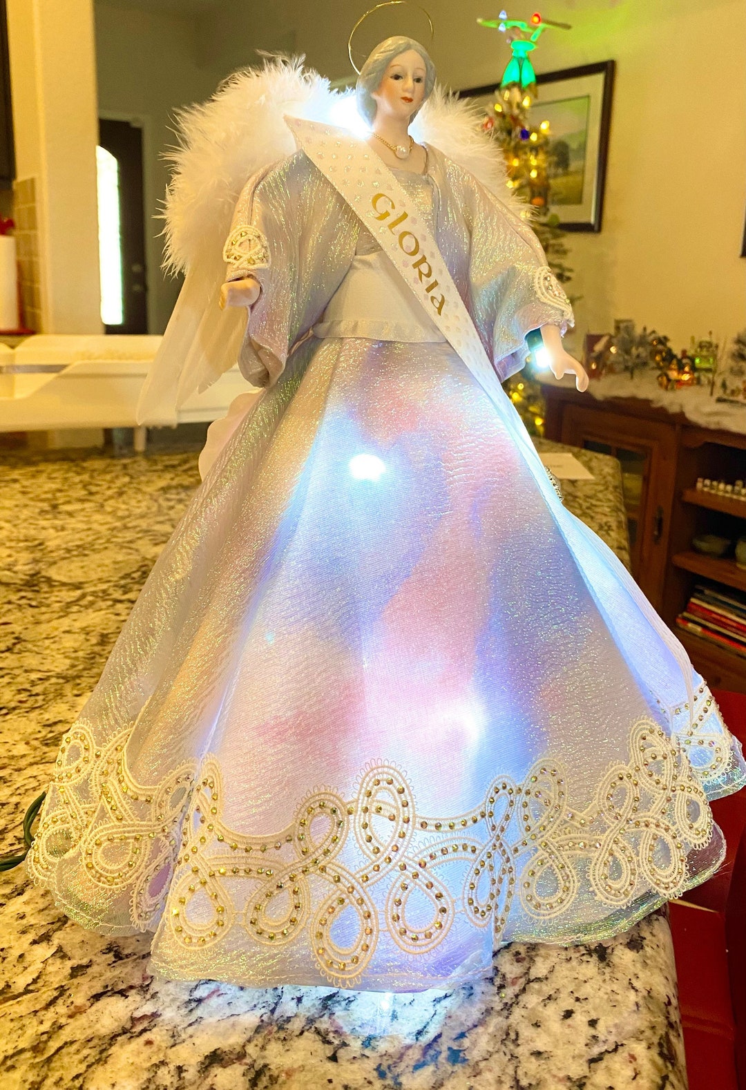 Custom Personalized Angel, Tree Topper, Artisan Created Angel is a ...