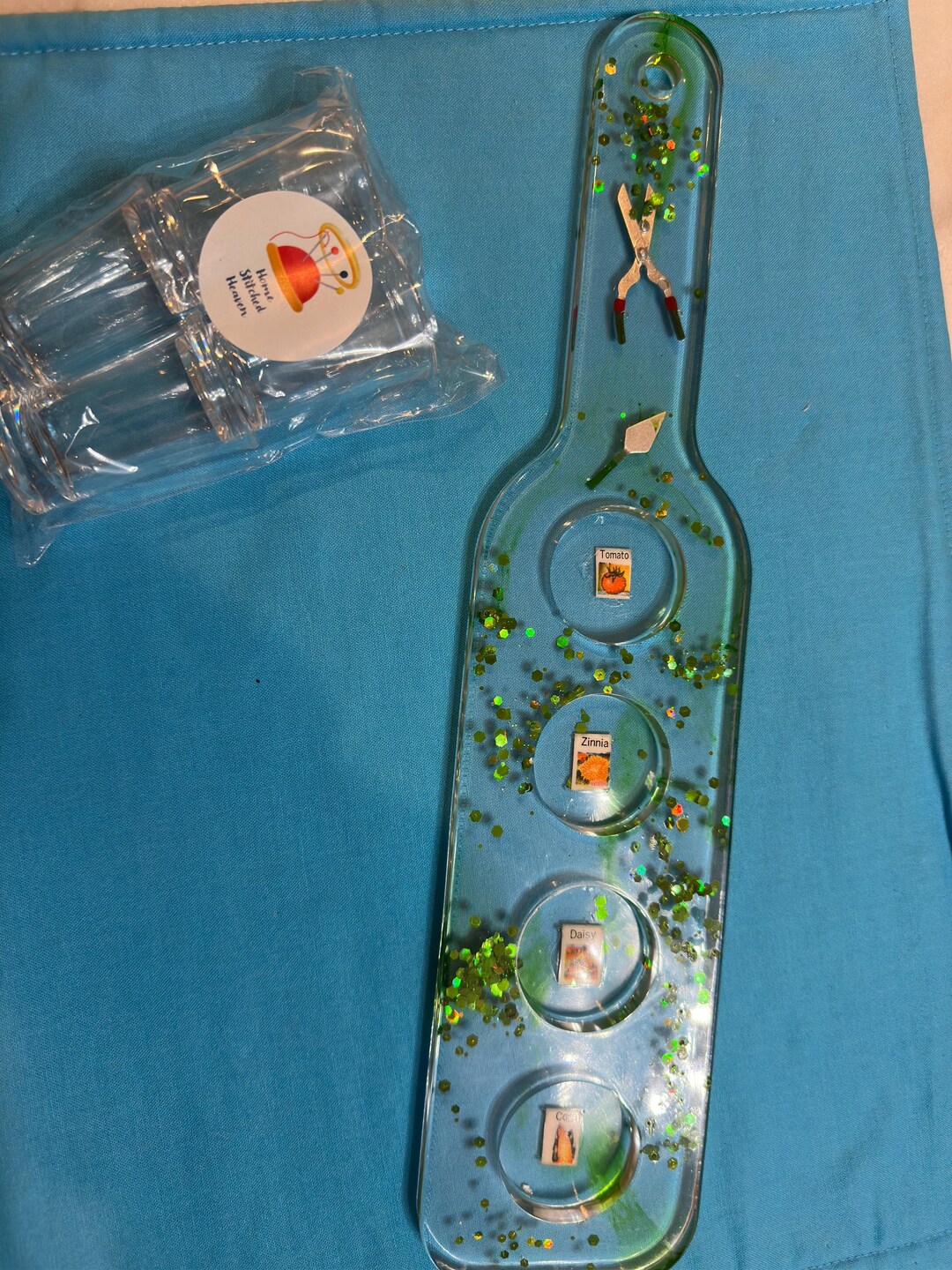 Handmade Epoxy Resin Shot Flight, Gardening Lovers Gift, Garden Themed ...