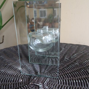 Mirrored Glass Bud Vase - Etsy