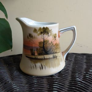 Handpainted Japanese Ceramic Pitcher - Etsy