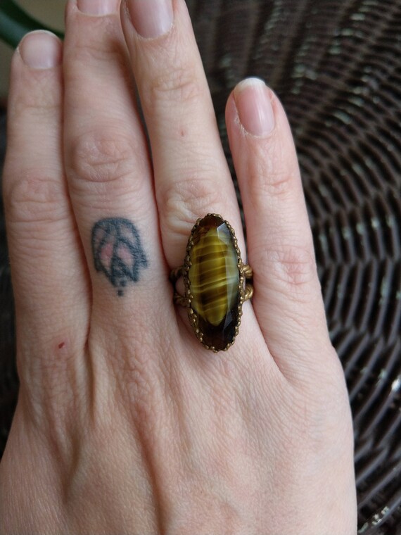 Large Statement Stone Ring | Etsy