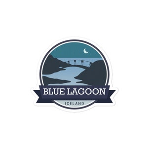 Blue Lagoon Sticker / Iceland Souvenir - Etsy