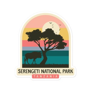 Serengeti National Park Sticker - Etsy