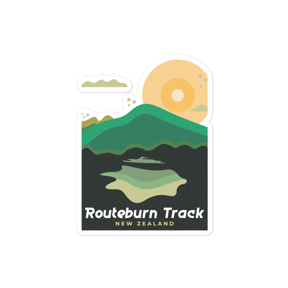 Routeburn Track New Zealand Bubble-free Stickers - Etsy