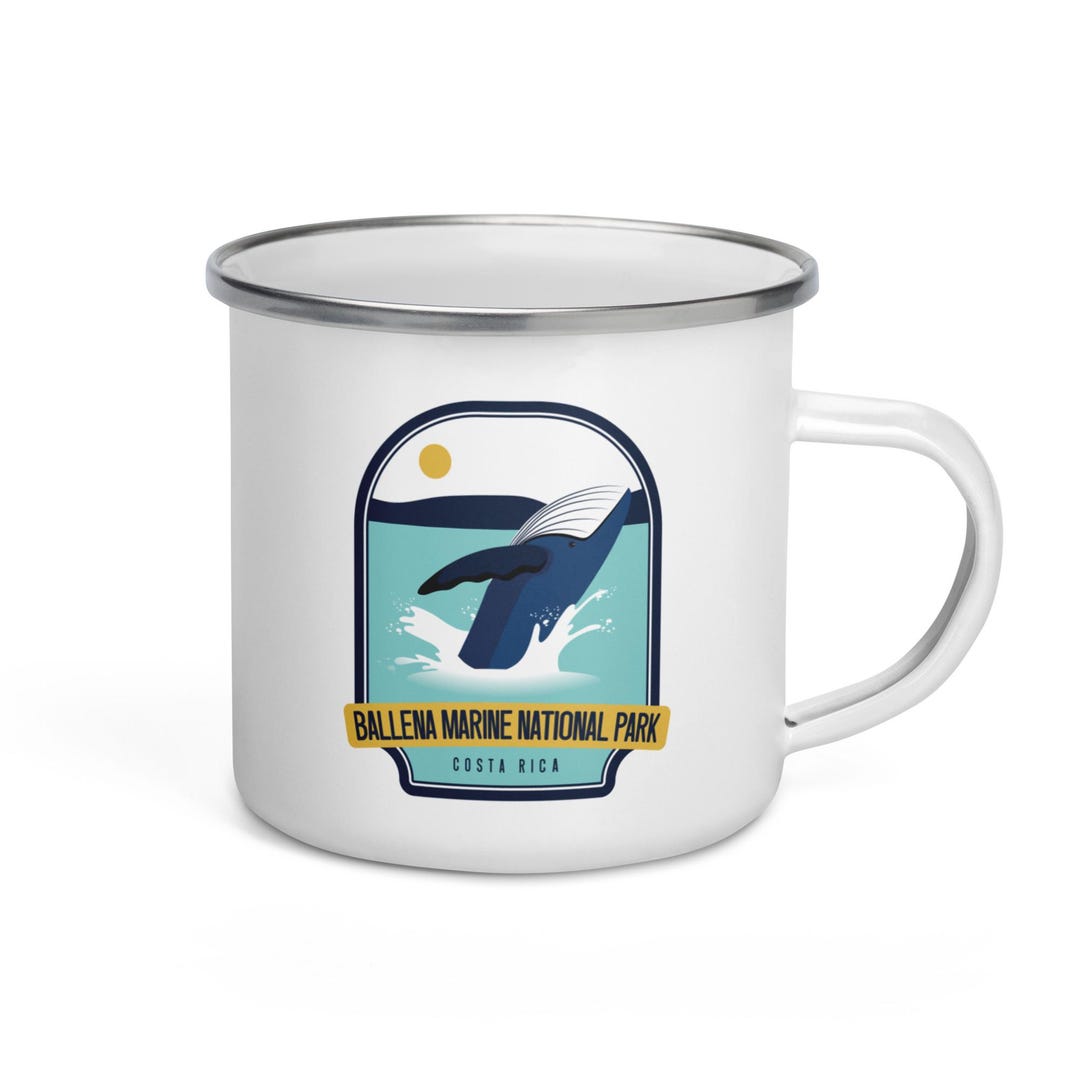 Ballena Marine National Park Enamel Mug - Costa Rica - Etsy