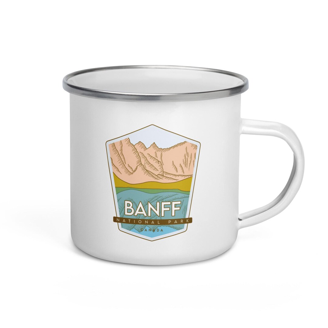 Banff National Park Enamel Mug Canada - Etsy