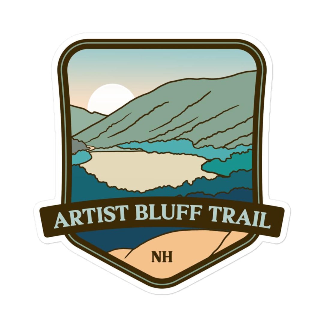 Artist Bluff Trail Stickers - New Hampshire Hiker - Etsy
