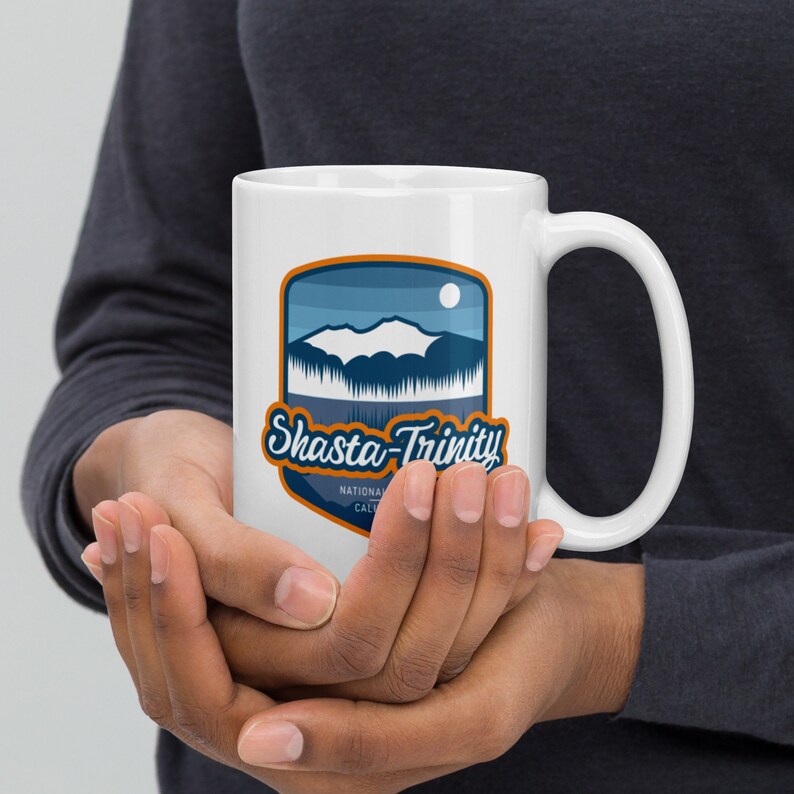 Shasta-trinity National Forest California White Glossy Mug - Etsy