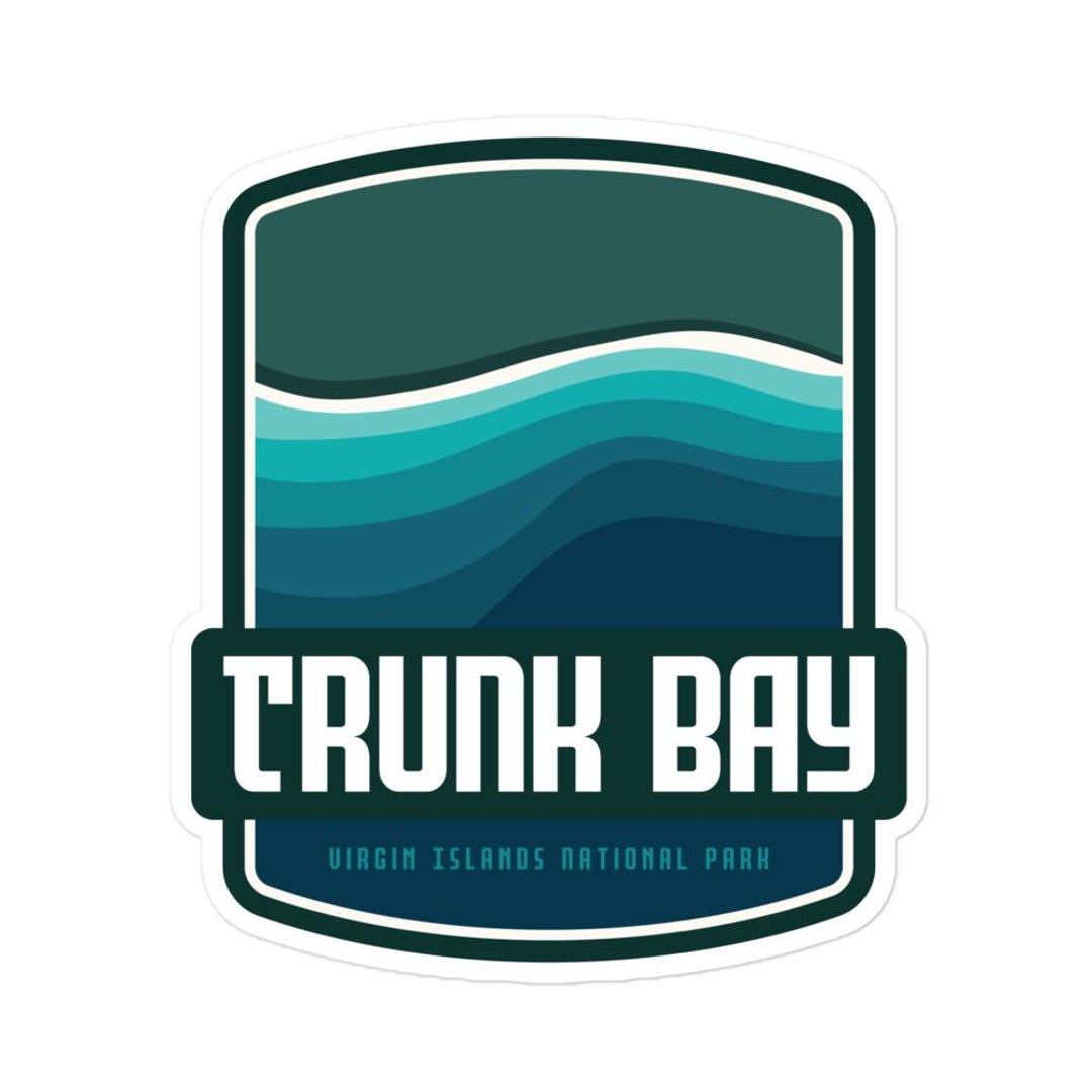 Trunk Bay Stickers Virgin Islands National Park - Etsy