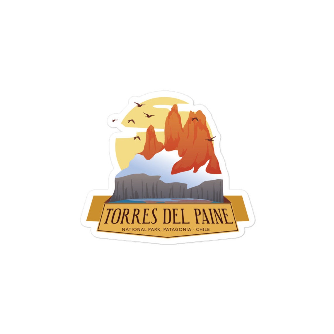 Torres Del Paine Circuit - Chile Bubble-free Stickers - Etsy
