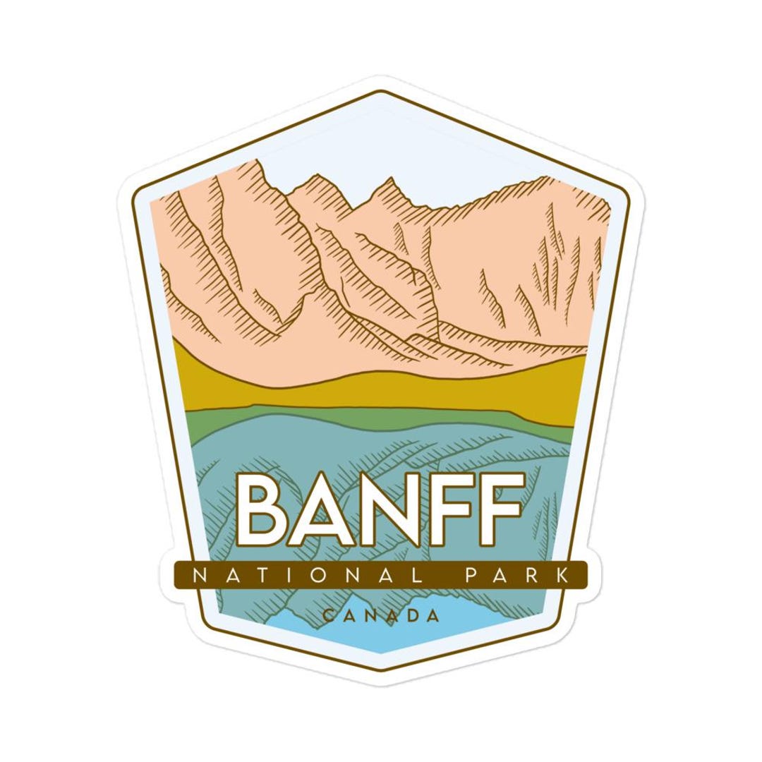 Banff National Park Stickers - Canada - Etsy