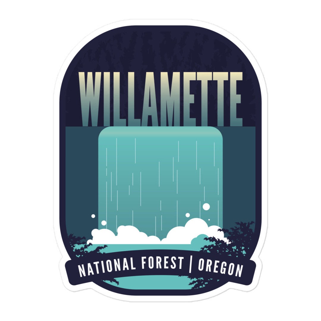 Willamette National Forest - Oregon Bubble-free Stickers - Etsy