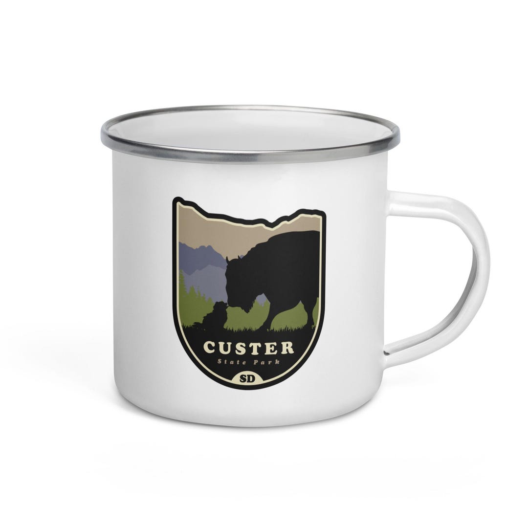 Dog Owners Enamel Mug Custer State Park - Etsy
