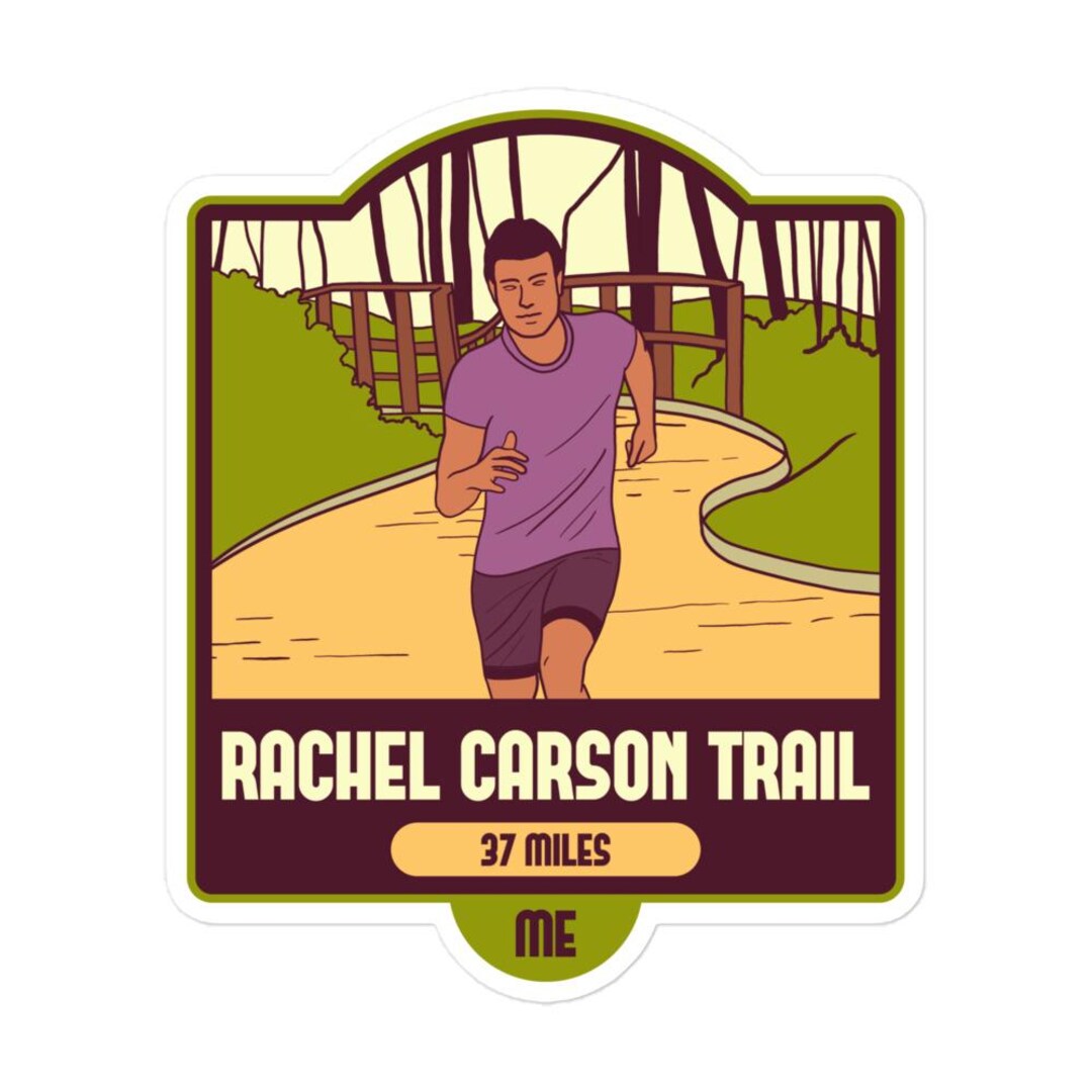 Rachel Carson Trail, 37 Miles Stickers – Maine Running - Etsy