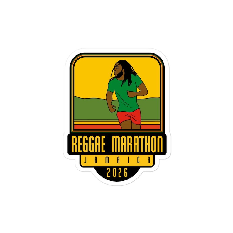 Reggae Marathon Stickers – 2026 – Jamaica - Etsy