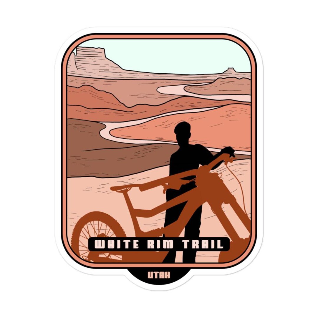 White Rim Trail Stickers – Utah Mountain Biker - Etsy