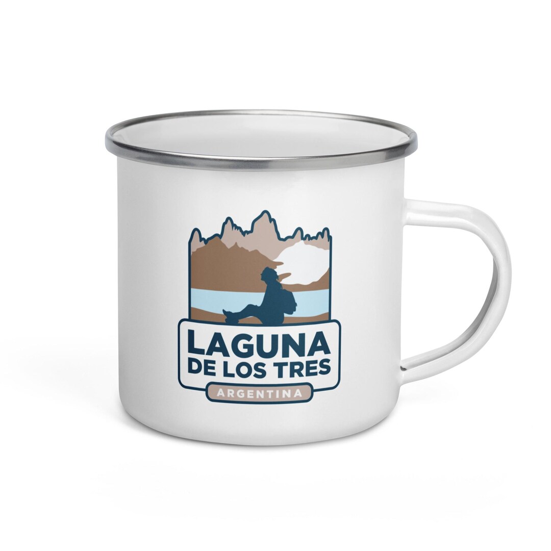 Laguna De Los Tres Enamel Mug – Argentina - Etsy