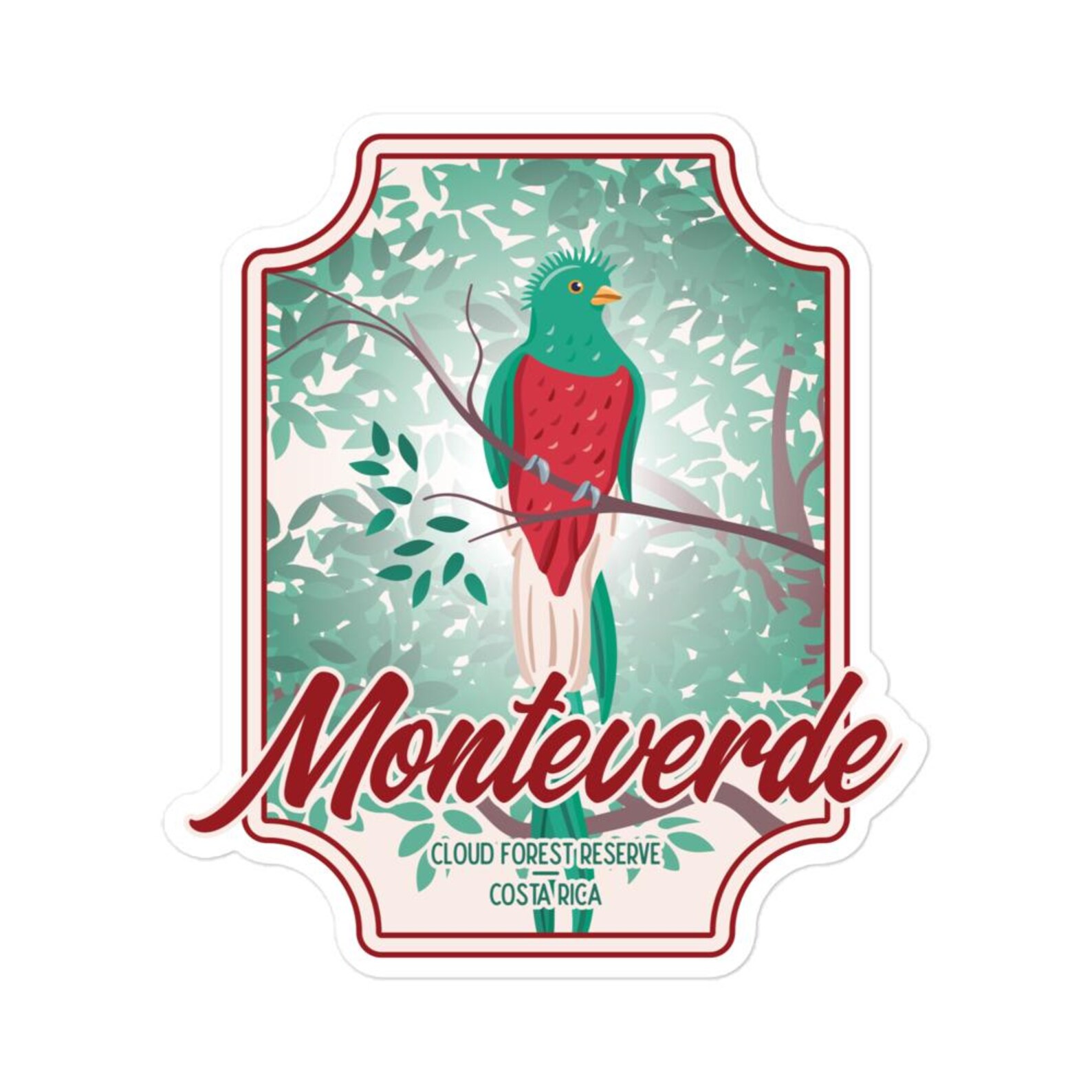 Monteverde Cloud Forest Reserve Stickers Costa Rica - Etsy
