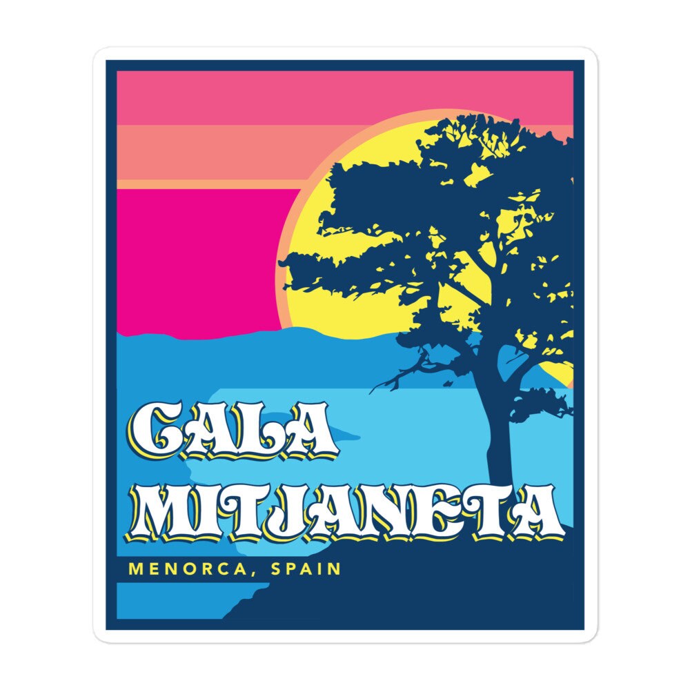 Cala Mitjaneta Sticker Menorca Souvenir /spain Traveler Gift - Etsy