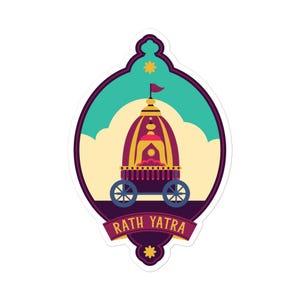 Rath Yatra Stickers - Festival of India - Etsy