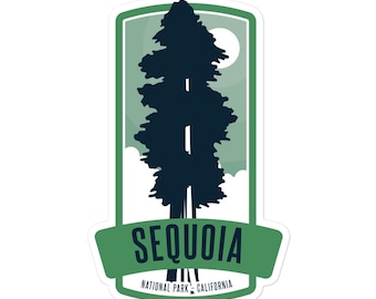 Sequoia National Park California General Sherman Tree Vinyl Decal 2.75 ...