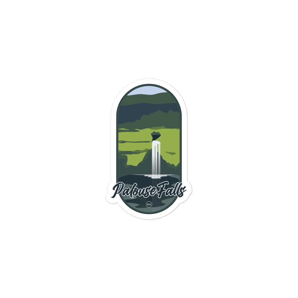 Palouse Falls Washington Bubble-free Stickers - Etsy