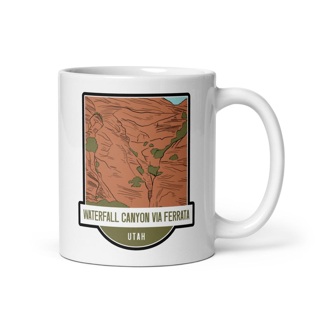 Waterfall Canyon via Ferrata Mug – Utah - Etsy
